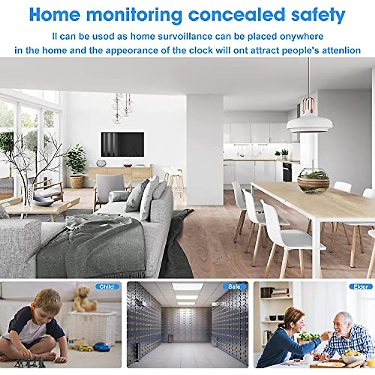 Hidden Camera Charger Spy Camera Hidden Cameras HD 1080P Wireless Mini Spy Camera with WiFi Night Vision and Motion Detection Small Camera for Home Security Nanny Cam