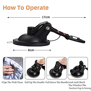 PASUXI Suction Cup Hooks Heavy Duty,4pcs Large Suction Cup Hooks,22 Lbs Heavy Duty Suction Cups,Heavy Duty Suction Cup Hooks,Suction Cups with Hooks|Suitable for Car Awnings, Bathrooms, Glass, Tiles