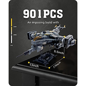 YBLOCK Space Wars Building UCS Set - Titan Attack Aircraft QJ5002 Building Toy. Boys and Girls Ages 6+, The Best Gift for SpaceWar of Star Series Enthusiasts (901 Pieces)