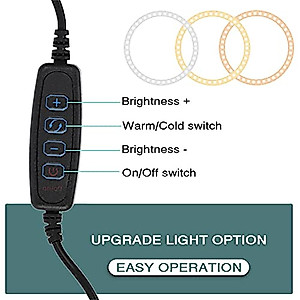 TEEGUI Vanity Set with Lighted Mirror, Makeup Vanity Dressing Table Dresser Desk Chair with Large Drawer for Bedroom, Black Bedroom Furniture(12 Cool LED Bulbs) [US Shipping]