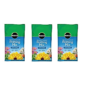 Miracle-Gro Miracle-Gro Moisture Control Potting Mix, 1 cu.ft (Pack of 3 Bags)