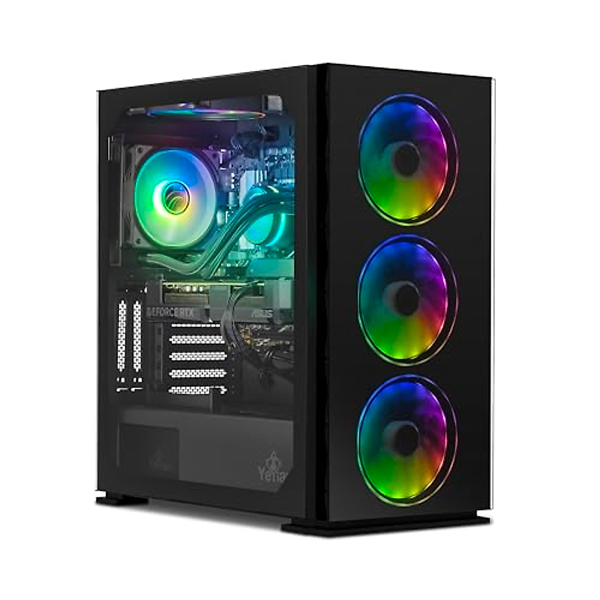 YEYIAN Yari II PC Gaming Tower Computers, Intel Core i7-12700F 4.6GHz(> i5 13400F), ASUS Nvidia RTX 4060, 512GB SSD 2TB HHD, 16GB DDR4 3200MHz, 650W Gold PSU, ARGB Fans, AC WiFi & Win 11 Home