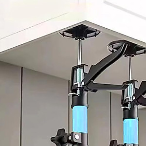 Telescoping Pole, Cabinet Jack with Non Slip Pads 2PCS Adjustable Cabinet Jack Support Pole Telescopic Support Rods 3Rd Hand Support Pole for Woodworking Cabinet Installation