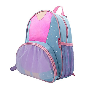 JOY2B Toddler Backpack for Girls and Boys - Ballerina Backpack for Girls and Boys - Kids Backpack for School Camp Travel - Preschool Backpack with Water Bottle Holder - Brilliant Ballerina