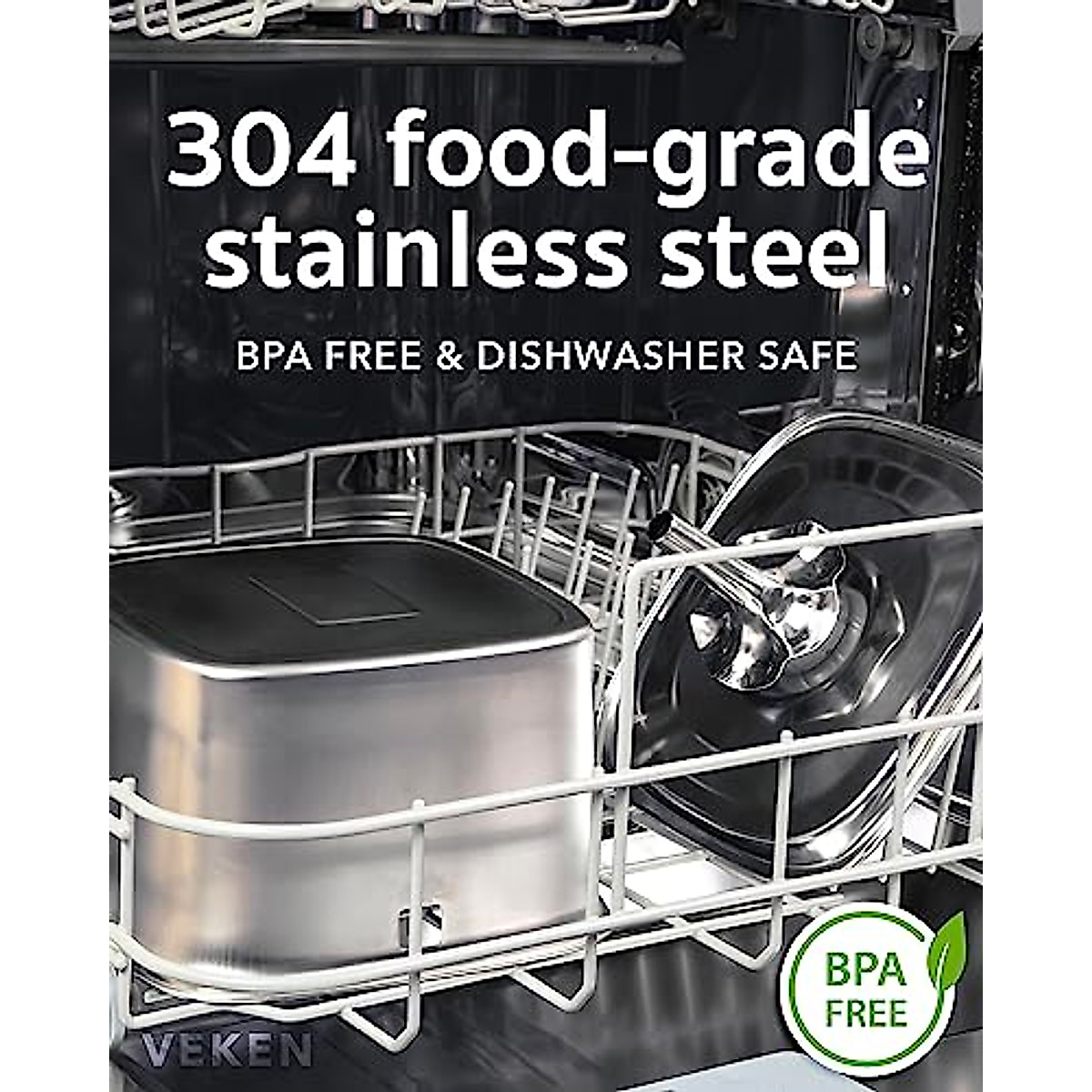 Innovation Award Winner - Veken 95oz/2.8L Stainless Steel Cat Water Fountain, Automatic Pet Fountain Dog Water Dispenser with Smart Pump for Cats, Dogs, Multiple Pets