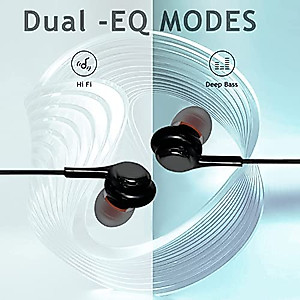 Sanpanpai Neckband Headphones, Earphones with TF Card Slot, IPX5 Sport Earbuds for Running, in-Ear Headset Lightweight Earphones - Black