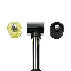 25mm Dual Head Nylon Rubber Hammer Jewelers Metal Mallet,Multipurpose, Doublesided & Lightweight Mallet Soft Hammer for Home Decoration Installation Hand Tool