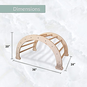 JOEY CO. Montessori Climbing Arch, Montessori Style Indoor Play Gym for Children, CPSIA Tested Waldorf Arch for Kids