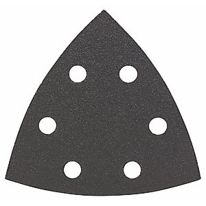 Bosch Professional Sanding Sheets for Triangular Sanders and Multi-Cutters (Pack of 5, 93 mm, 120 Grit, F355)