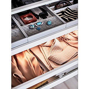 KOMPLEMENT insert for jewellery 25x53x5 cm light grey