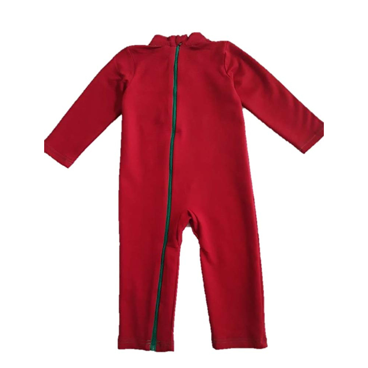 Terrible 2's Strip-Proof Toddler Romper in Red/Green (5T)