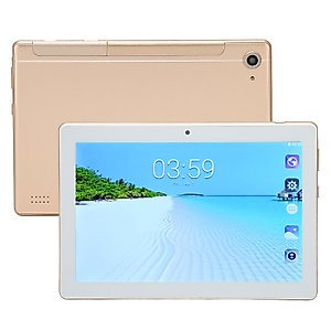 Tablet 8 Inch, Tablet for Android 10, 6+128G, for MTK6735 Octa core CPU, FHD Display, BT 5.0, 2.4G 5G Dual Band WiFi, 5MP + 8MP Dual Camera (Gold)