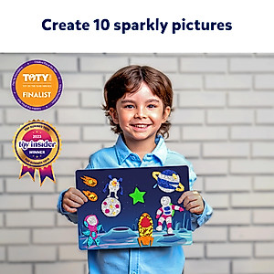 Skillmatics Art & Craft Activity - Foil Fun Space, No Mess Art for Kids, Craft Kits & Supplies, DIY Creative Activity, Gifts for Boys & Girls Ages 4, 5, 6, 7, 8, 9, Travel Toys