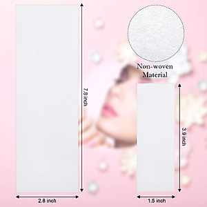 800 Pieces Wax Strips Non-woven Waxing Strips Hair Removal Waxing Strips Body and Facial Wax Strips Cold Wax Strips Wax Ready-Strips for Facial Arms Legs Armpit Hair Eyebrow and Bikini, 2 Sizes