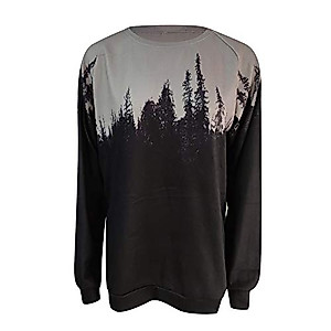 Masbird Women's Tie Dye Coloblock Cute Cow Printed Hooded Sweatshirts Casual Pocket Pullover Long Sleeve Shirts Hoodies Gray