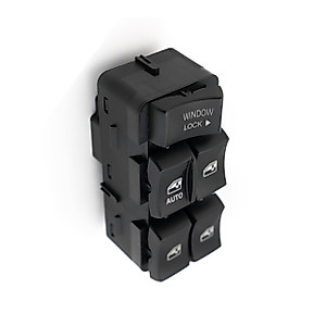 Master Power Window Switch - Driver Side Door - Compatible with Chevy Impala & Buick Rendezvous 2000-2005 - Replaces GM part 10283834, 10422427, 901-001