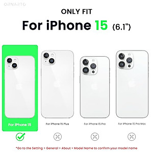 ORNARTO Compatible with iPhone 15 Case 6.1, Slim Liquid Silicone 3 Layers Full Covered Soft Gel Rubber Phone Case, Anti-Scratch Shockproof Protective Cover 6.1 Inch, White