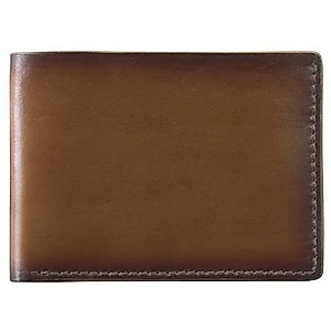 Johnston & Murphy Mens Slim Wallet Antique Brown Leather One Size One Size
