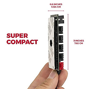 BUYMINERS.CA Chassis Fan Hub CPU Cooling 10 Port 12 V Molex to PWM Connector with 3 & 4 Pin - Efficient PC-Fan Controller System with Adhesive Tape Dedicated Supply from PSU to Link Multiple Points