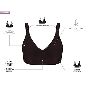 Bali Women's Comfort Revolution Wire Free Bra, Sunbaked Beige Heather, X-Large