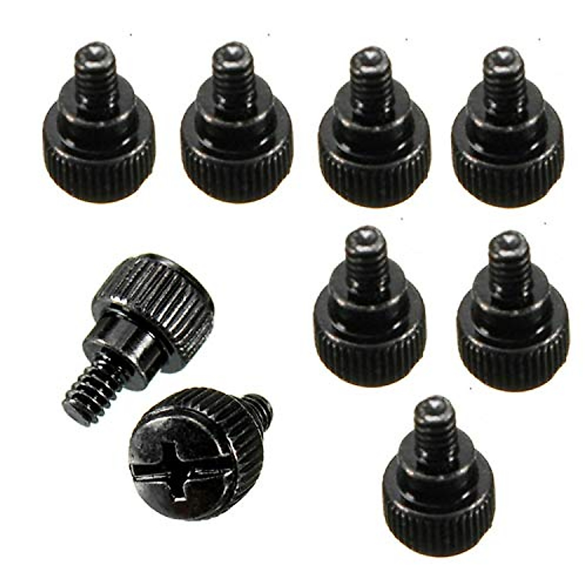 Xucus Ueful Desktop PC Computer Case Cooling Fan Thumbscrews 6-32 Thumb Screw Metal 10PCS