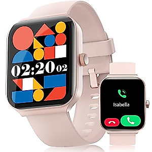 Quican Smart Watch for Women, Health Fitness Watch iPhone Android Compatible, Activity Tracker with Heart Rate/Sleep Monitor/Step Calorie Counter/1.95'' Screen, 100 Sports, IP68 Waterproof Watch