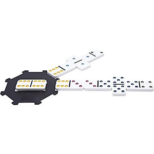 Pressman Double 6 Colored Dominoes, 5"