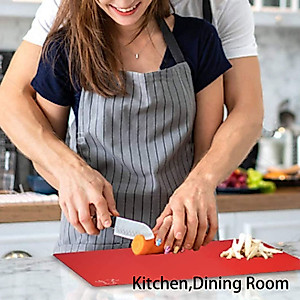 4 Pcs Cutting Boards,Cutting Board Mats Set, Lightweight Toughness Cutting Board Set, Use for Cutting Vegetables, Fruits and Meat, Christmas Gifts