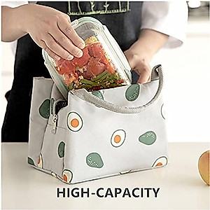 Markar Insulated Lunch Bag for Women and Men,,Reusable Meal Prep Lunch Box for Work,Adult Portable Tote Lunchbox with Comfortable Handle Belt,Orange