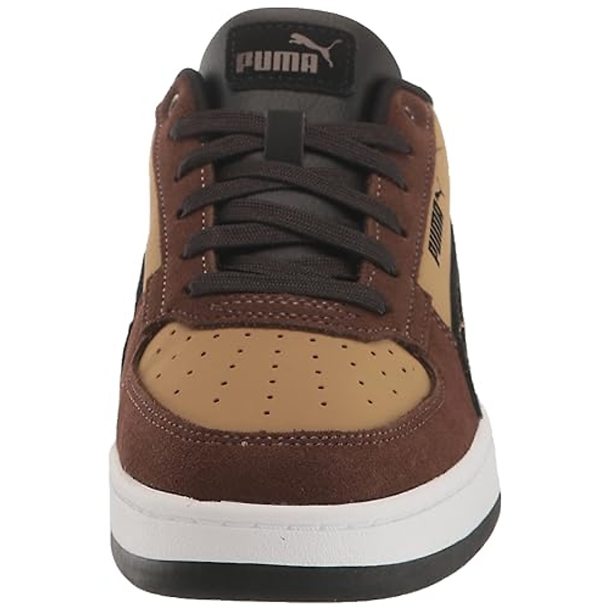 PUMA Men's CAVEN 2.0 BUCK SUEDE Sneaker, Totally Taupe-PUMA Black-Chestnut Brown, 13