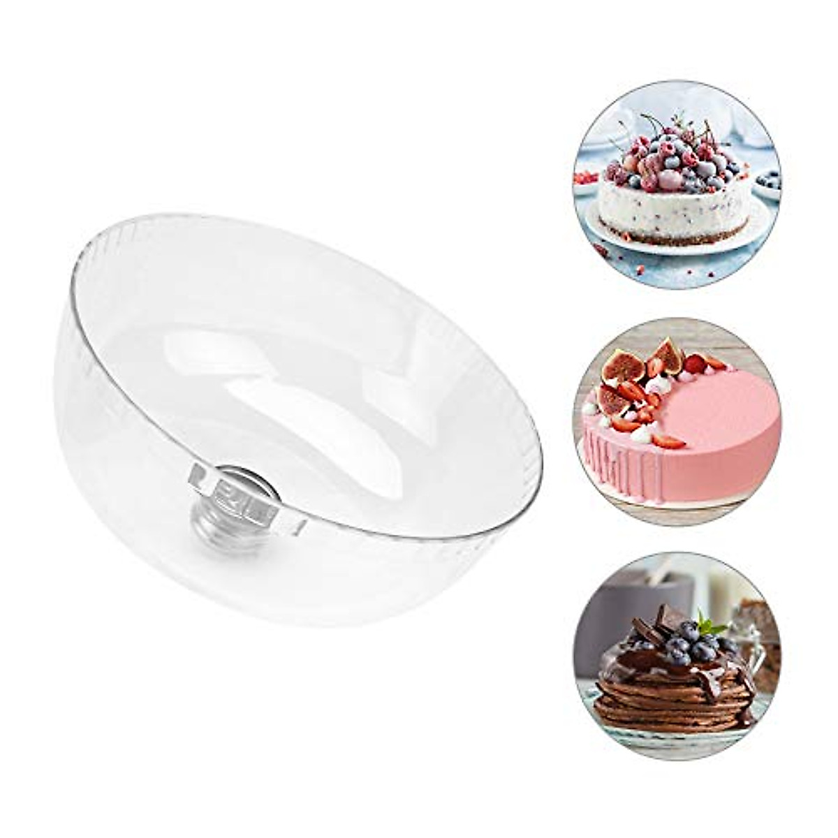 DOITOOL Cake Box Cover Acrylic Cake Cover Clear Cake Dome Cover Cake Server Cover Dessert Display Stand Cupcake Serving Platter Cover Picnic Food Cover for Home Party Outdoor 26x11cm Mini Cake Stand