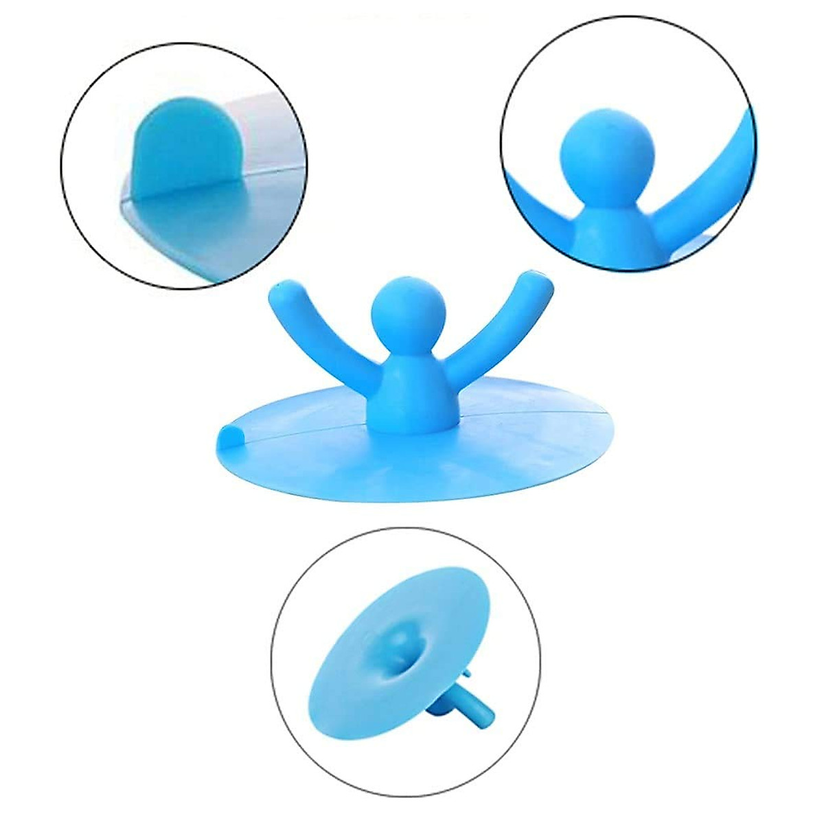 WLA Home Kitchen Washroom Bathroom Shower Waterproof Silicone Sink Plug Water Sink Bathtub Drainage Stopper Tool (Color : C)