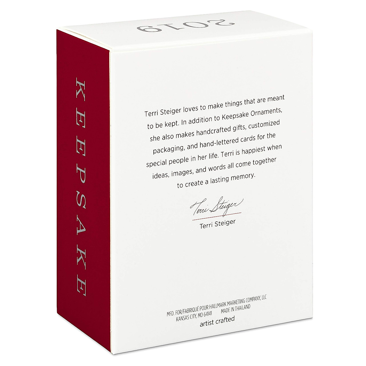 Hallmark Keepsake 2019 Year Dated Baby Makes Three First Christmas Stocking Ornament,