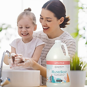 Ginger Lily Farms Botanicals All-Purpose Liquid Hand Soap Refill, 100% Vegan & Cruelty-Free, Apple Pear Scent, 1 Gallon (128 fl. oz.)