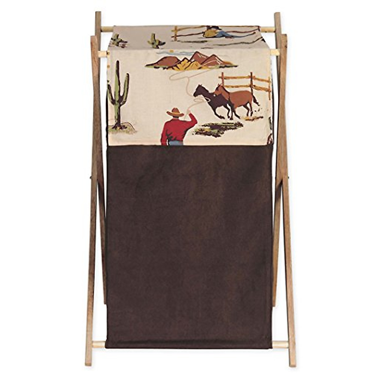 Baby and Kids Wild West Cowboy Western Horse Clothes Laundry Hamper by Sweet Jojo Designs