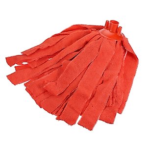 MECCANIXITY Microfiber Cloth Mop Heads Replacement 31cm Length for Wet/Dry Mop Floor Cleaning Pads, Red