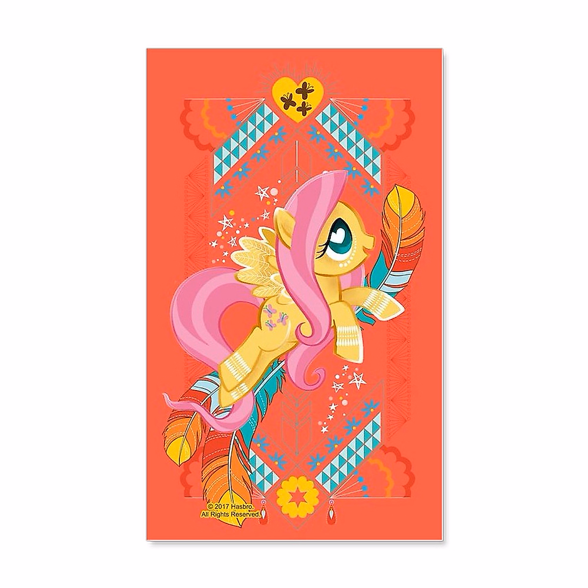CafePress My Little Pony Fluttershy Feathers Wall Decal 20x12 Wall Decal, Vinyl Wall Peel, Reusable Wall Cling