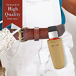 Style n Craft Spray Paint Can Holder, Heavy-Duty 600D Polyester Spray Paint Can Holder, Khaki and Black (76022)