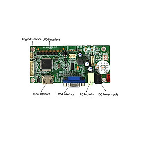 NJYTouch 58C HDMI VGA LVDS Controller Board for LP171WU1-TLA3 LP171WU1-TLB1 1920x1200 LCD Screen