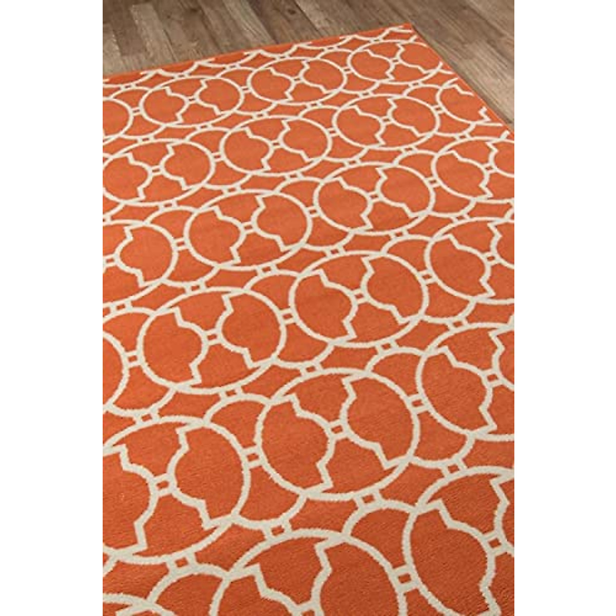 Momeni Rugs , Baja Collection Contemporary Indoor & Outdoor Area Rug, Easy to Clean, UV protected & Fade Resistant, 2'3" x 4'6", Orange