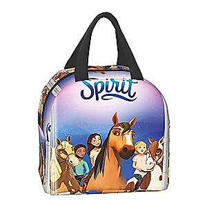 Winko Spirit Riding F-ree Lunch Bag Insulated Lunch Box Bag Cooler Reusable Tote Bag Meal Prep Handbag For Men Women Girls Boys