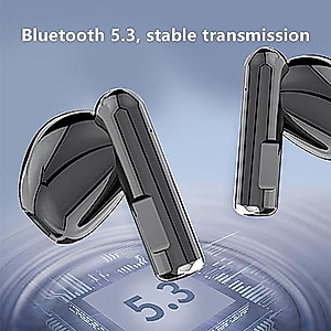Yrmaups Bluetooth Headphones Wireless Earbuds, Light-Weight Sports Ear Buds with Charge Cases, IPX4 Water Proof Headset with Microphone Cordless Earphone Suitable for TV Phone PC Laptop