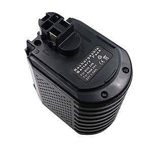 3000mAh Portable Battery BOS24B NiMh Battery 24V Replacement for Bosch 24V Battery BAT019 BAT021 2607335097 2607335163,Black,Small