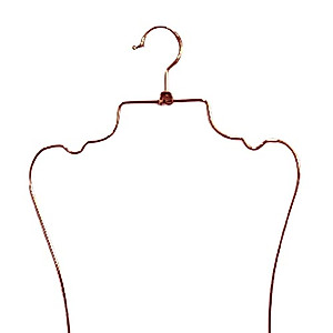 Gralara Swimsuit Hanger for Closet Top Swivel Hook Closet Organizer Foldable Bikini Hanger Bathing Suit Hanger for Cloakroom Bedroom Boutiques Shops, Pink Aureate