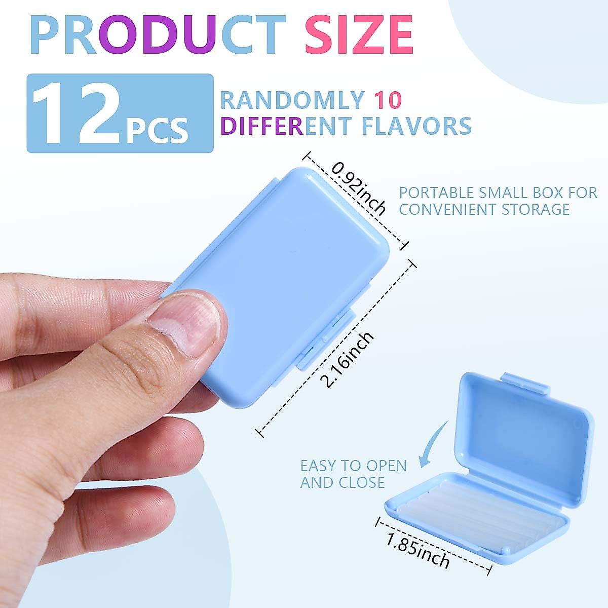 KISEER 12 Pack Colorful Orthodontic Wax Dental Wax for Braces Wearer