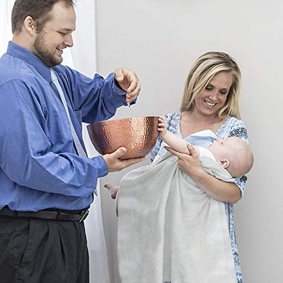 Swaddle Blanket - Baby Essentials | Baptism Christening Dedication Receiving Blankets Baby Wrap for Infant Newborns - Newborn Essentials Must Haves - 100% Viscose Shawls, 80 x 110 cm - White