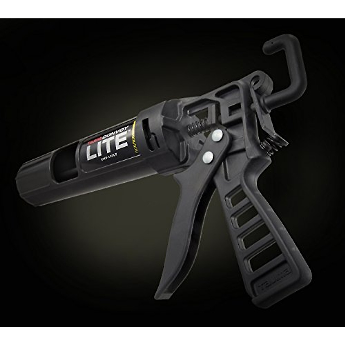 TAJIMA Caulk Gun - 1/10 Gallon (10 oz) Convoy Lite Caulking Tool with Ultra Lightweight ABS Construction & Auto Flow Stop - CNV-100LT