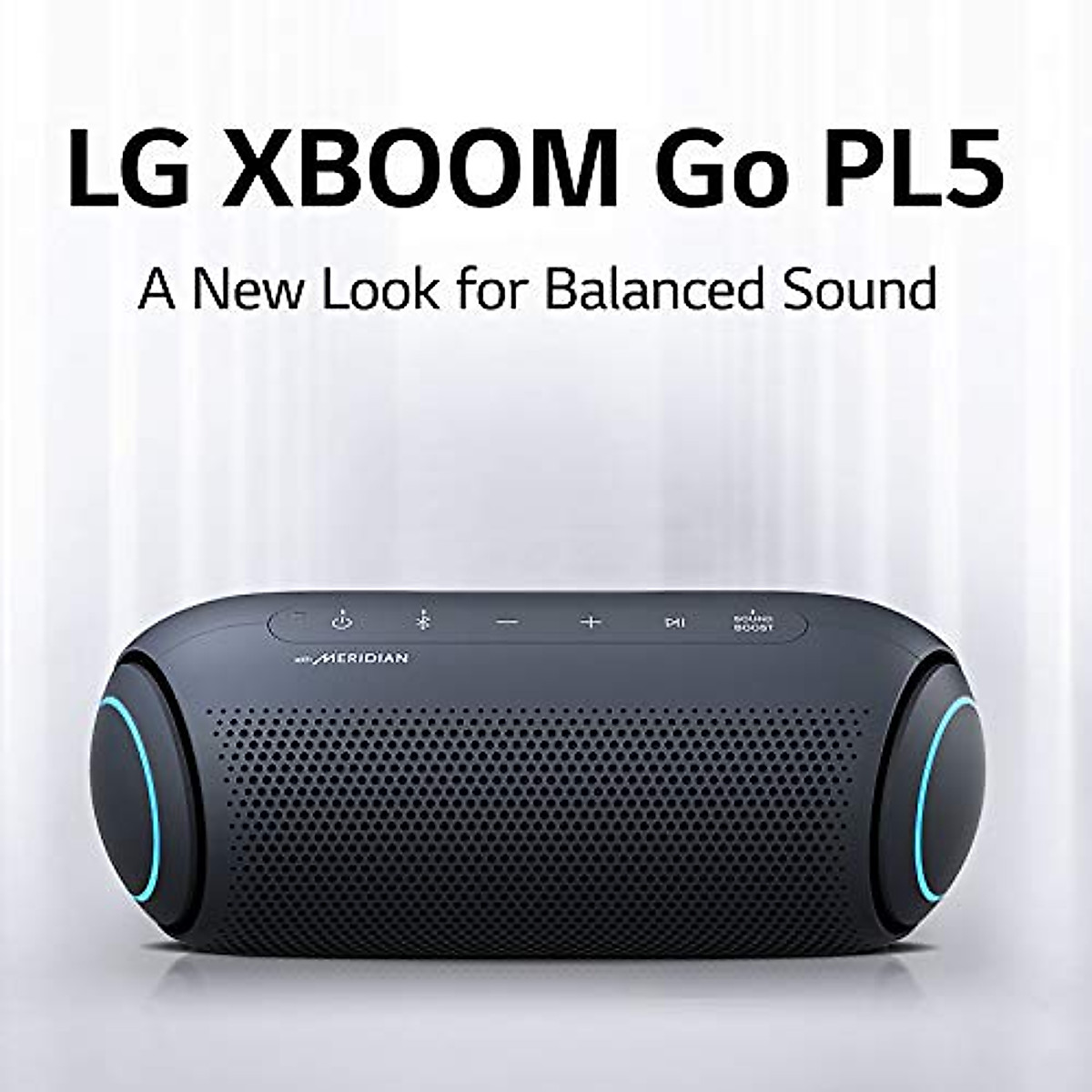 LG XBOOM Go Portable Bluetooth Speaker PL5 - LED Lighting and up to 18-Hour Battery