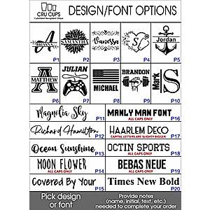 Custom Laser Engraved Insulated 20oz & 30oz Tumblers w/Splash Proof Lid - Personalized Gifts (20oz Tumbler, Navy Blue)