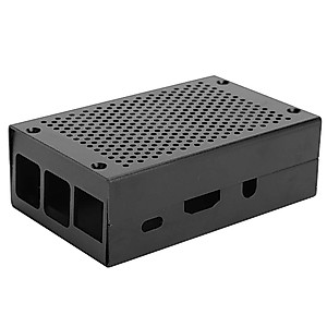 Enclosure for Raspberry ,Case for ,Aluminum Alloy Case Motherboard Shell Vent Sur face Black for 3 , 2 , model B , B